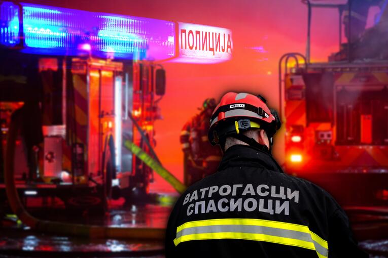 🔥 VELIKI POŽAR U BEOGRADU! Gori soliter preko puta Voždovačke crkve ...